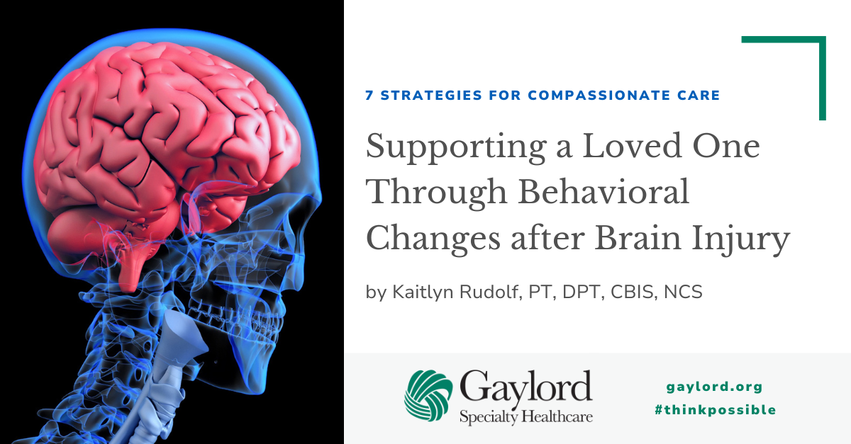 Supporting a Loved One through Behavioral Changes after Brain Injury